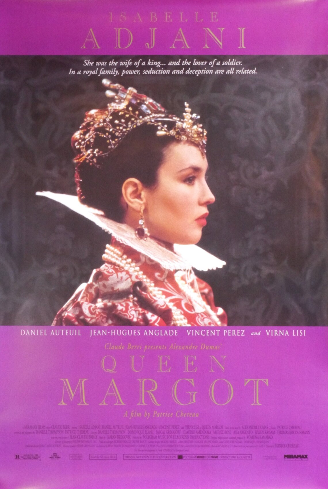 Queen Margo-Original Vintage Movie Poster for Patrice Chéreaus | Etsy