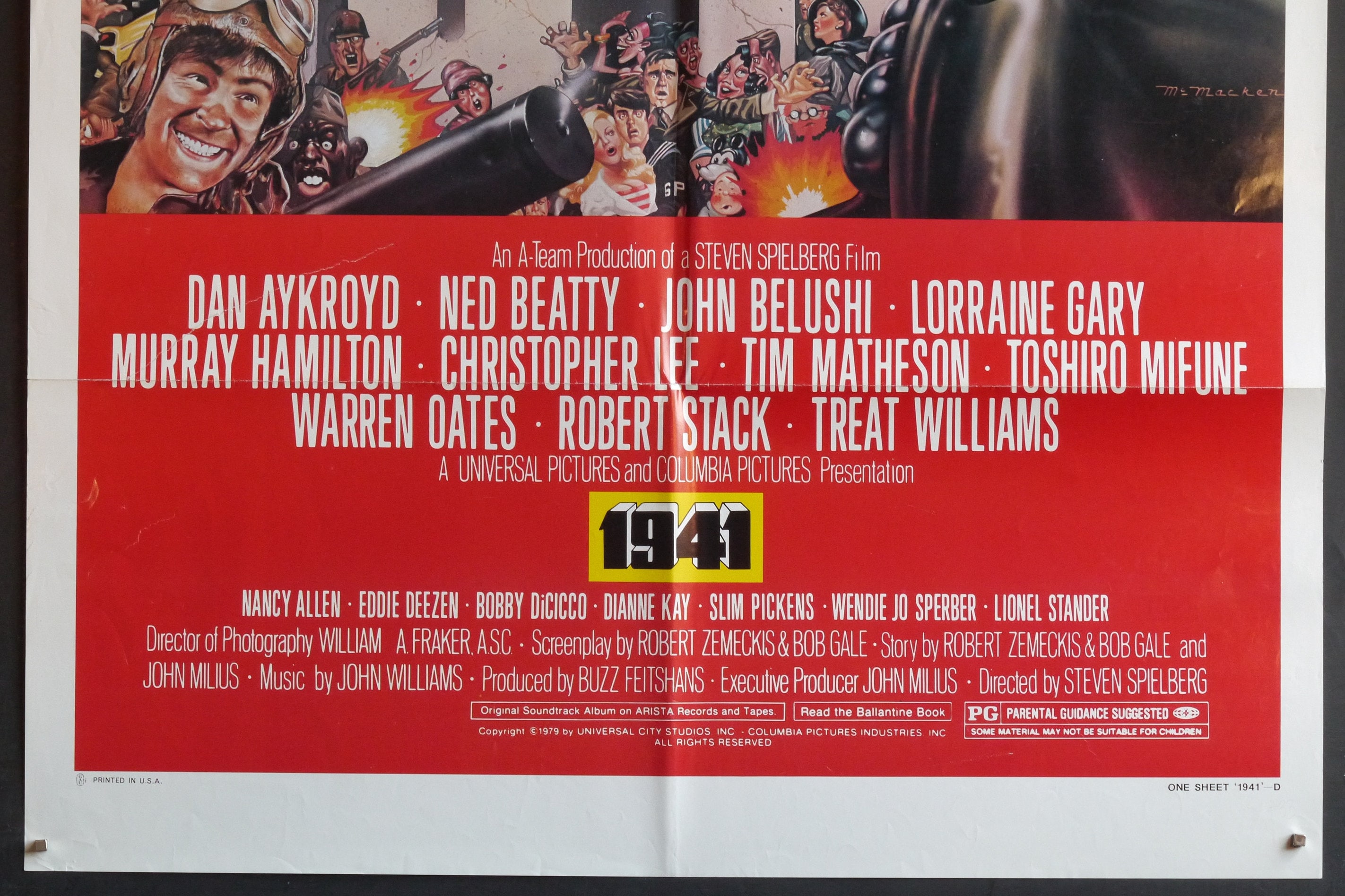 1941-original Vintage Movie Poster of Steven Spielberg's World War 2 ...