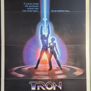 Tron-an Original Vintage Movie Poster of Steven Lisberger's Digital Sci ...