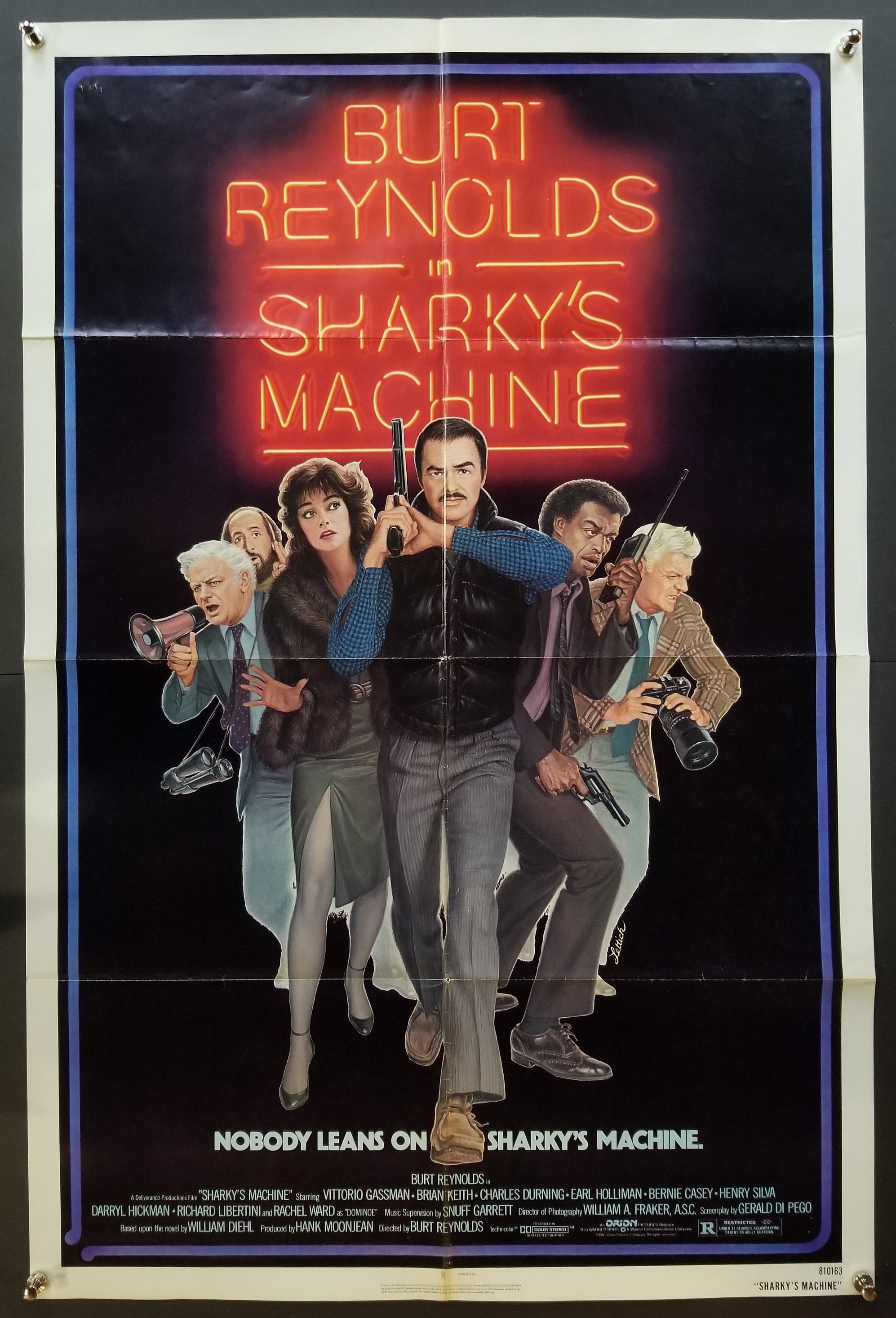 Sharky's Machine-a Rare Original Vintage Movie Poster of Burt Reynolds ...