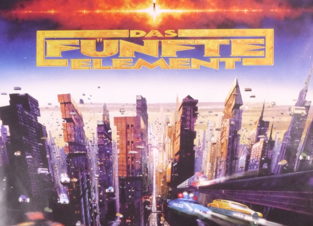 The Fifth Element-an Original Vintage Movie Poster for Luc Besson's Pop ...