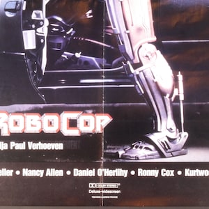 Robocop-an Original Vintage Movie Poster of Paul Verhoeven's Futuristic ...