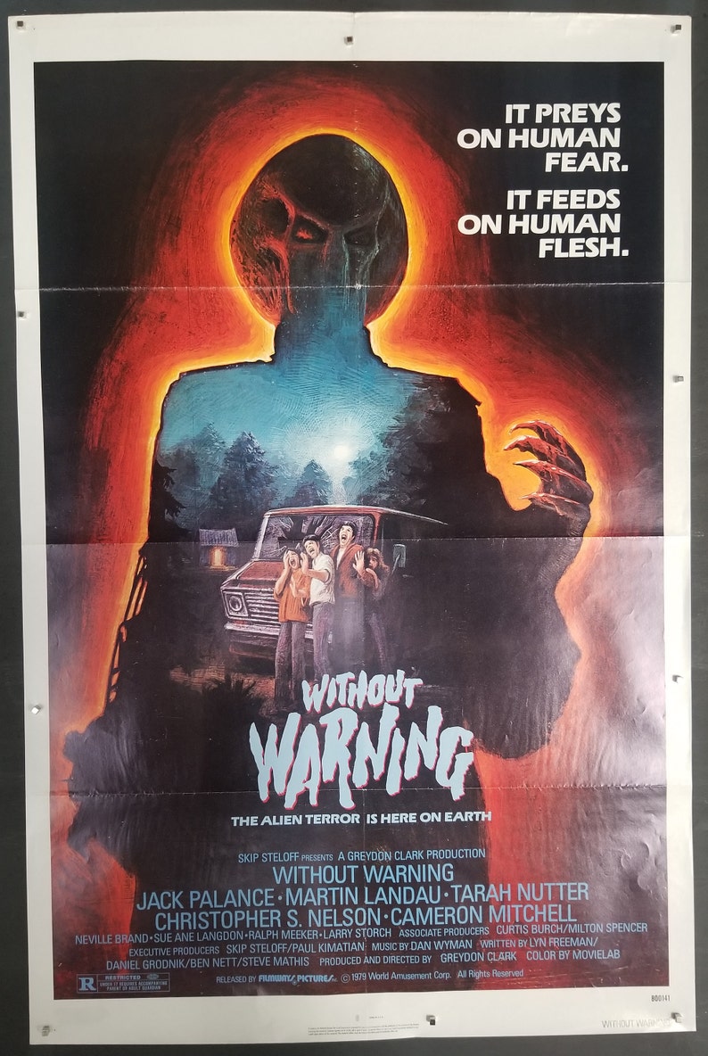 Without Warning-a Rare Original Vintage Movie Poster of the - Etsy