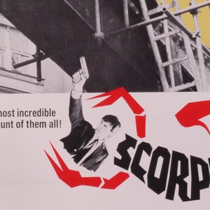 Scorpio-an Original Vintage Movie Poster of Michael Winner's CIA Cat ...