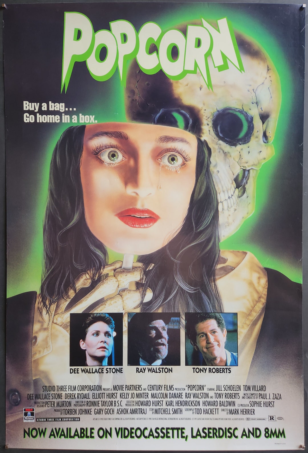 Popcorn-original Vintage Movie Poster for Mark Herrier's - Etsy