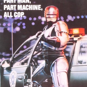 Robocop-original Vintage Australian Movie Poster of Paul Verhoeven's ...