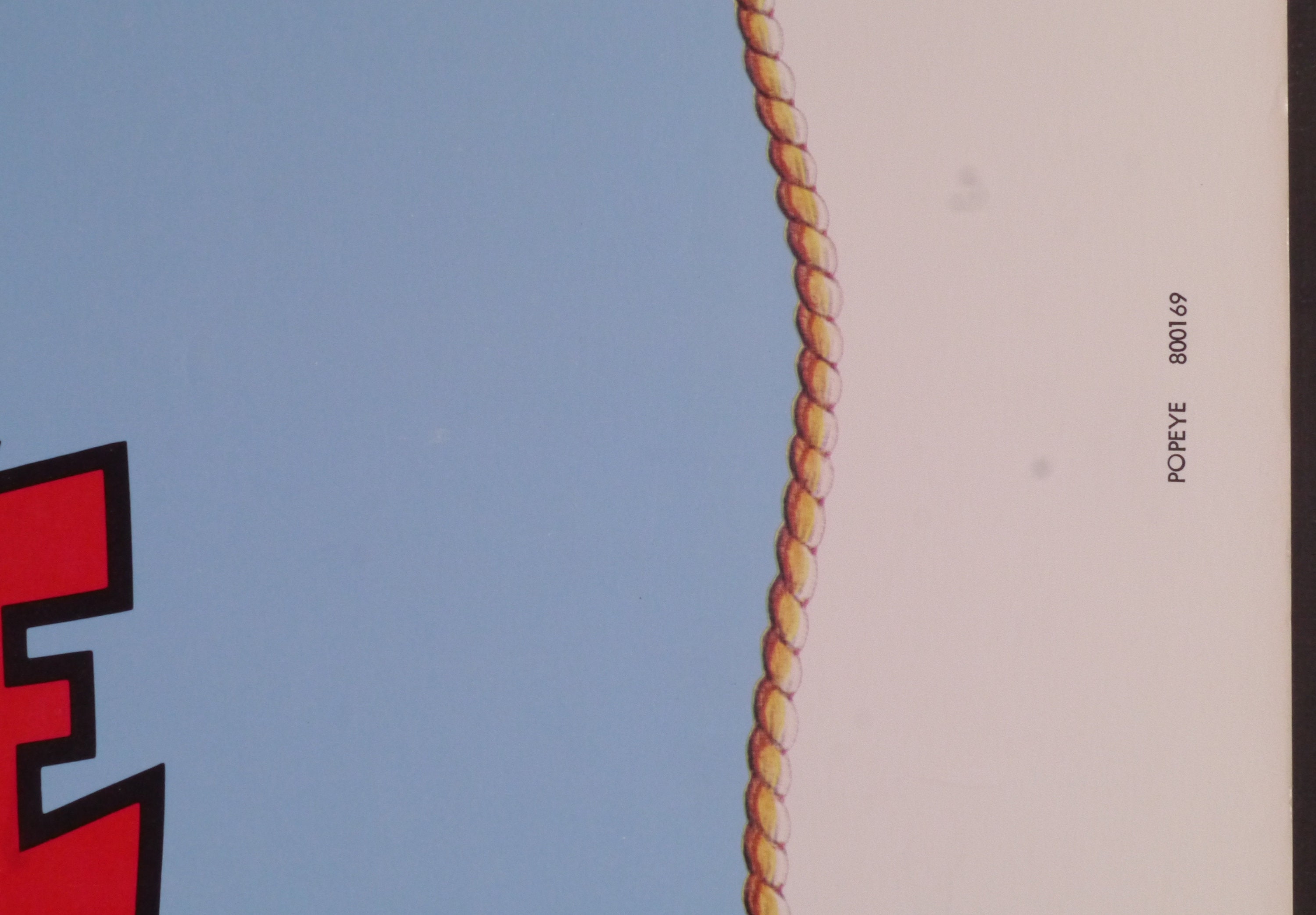 Popeye-A Rare Original Vintage Movie Poster for Robert Altman's Wacky ...