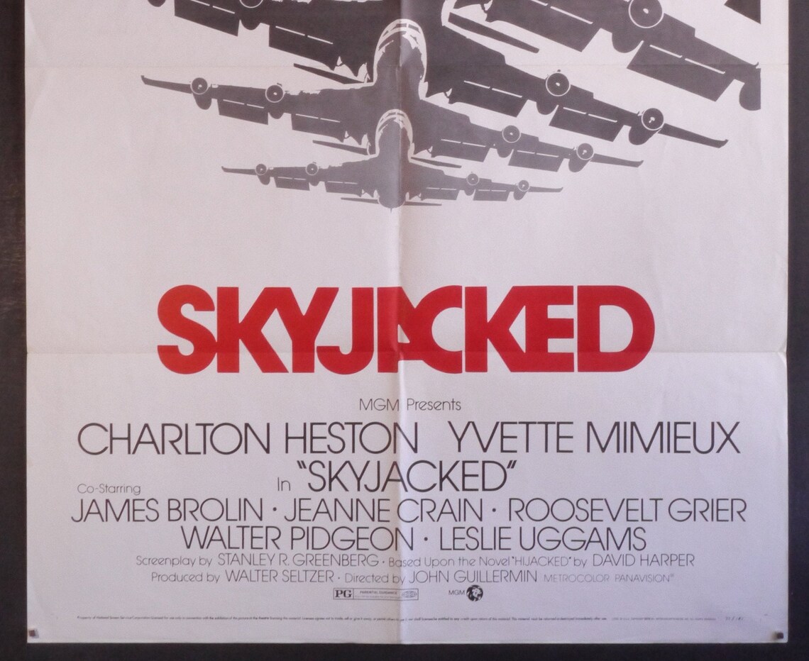Skyjacked-original Vintage Movie Poster of John - Etsy
