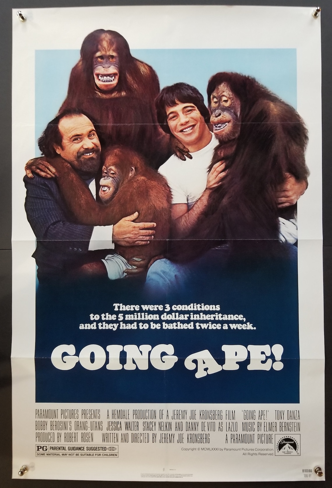 Going Ape an Original Vintage Movie Poster for the Simian - Etsy Hong Kong