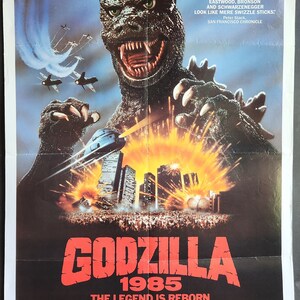 Godzilla 1985-rare Original Vintage Movie Poster of Koji Hashimoto's ...