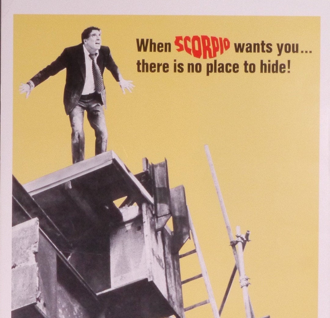 Scorpio-an Original Vintage Movie Poster of Michael Winner's CIA Cat ...
