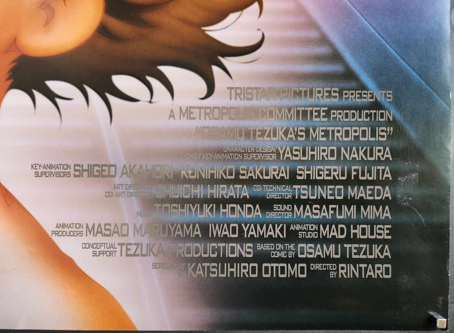 Metropolis-an Original Vintage Movie Poster of Rintaro's - Etsy