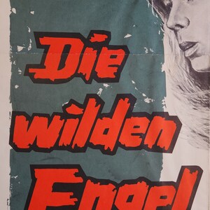 The Wild Angels-a Rare Original Vintage German Movie Poster for Roger ...