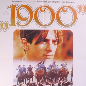 1900-an Original Vintage Movie Poster for Bernardo Bertoluccis Historic ...