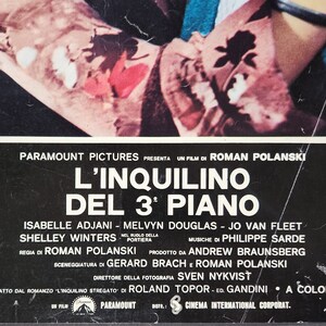 The Tenant-original Vintage Poster for Roman Polanski's Thriller About ...