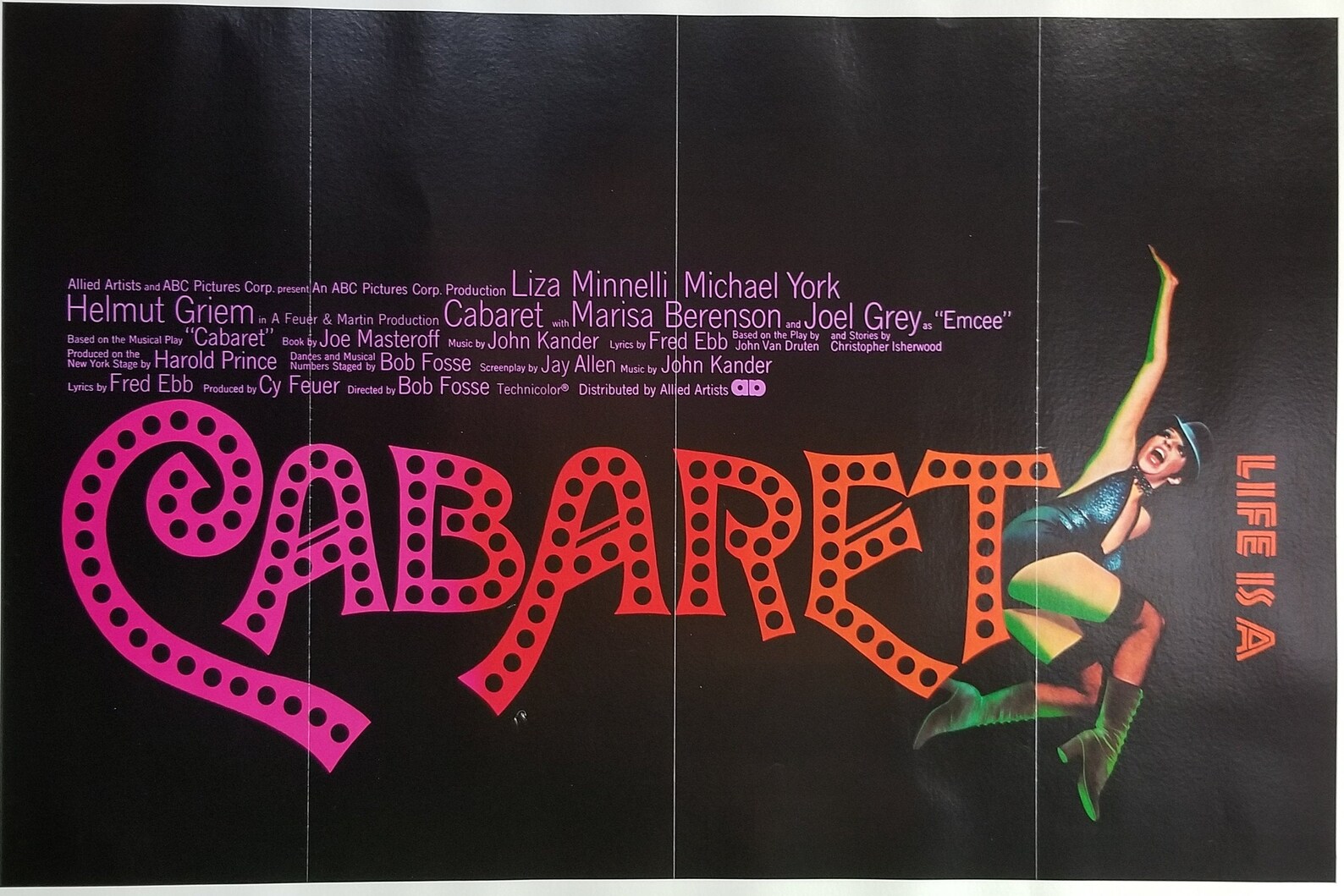 Cabaret-a Rare Original Vintage Movie Poster for Bob - Etsy