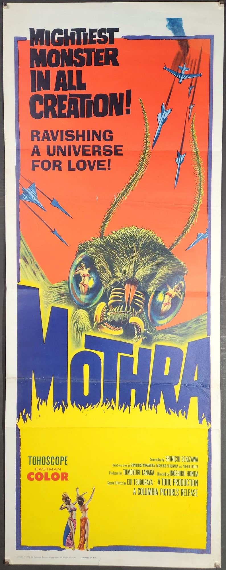 Mothra-an Original Vintage Movie Poster for the Ultimate Kaiju Epic ...