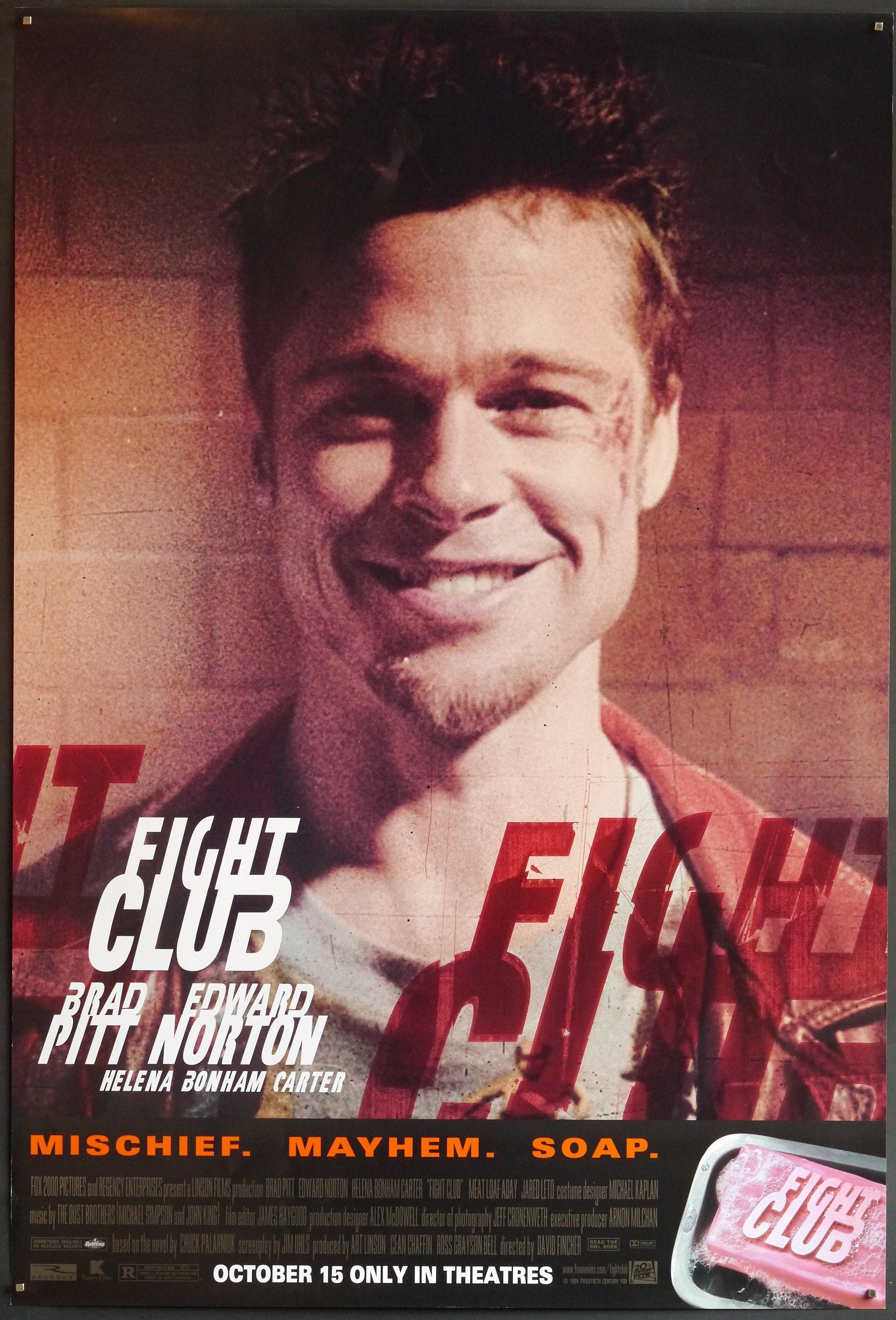 Fight Club an Original Vintage Movie Poster Of David Fincher s Surreal Fight Club an Original Vintage Movie Poster Of David Fincher s Surreal