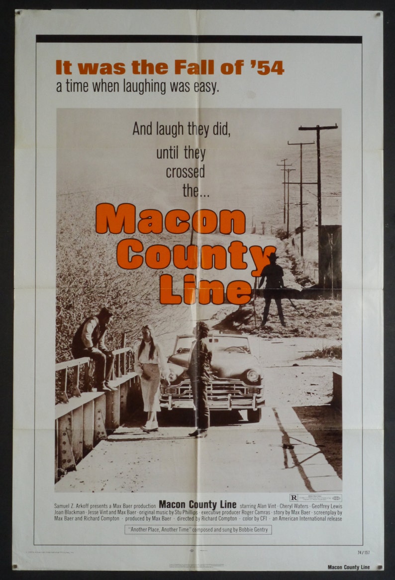 Macon County Line-an Original Vintage Movie Poster of Richard - Etsy