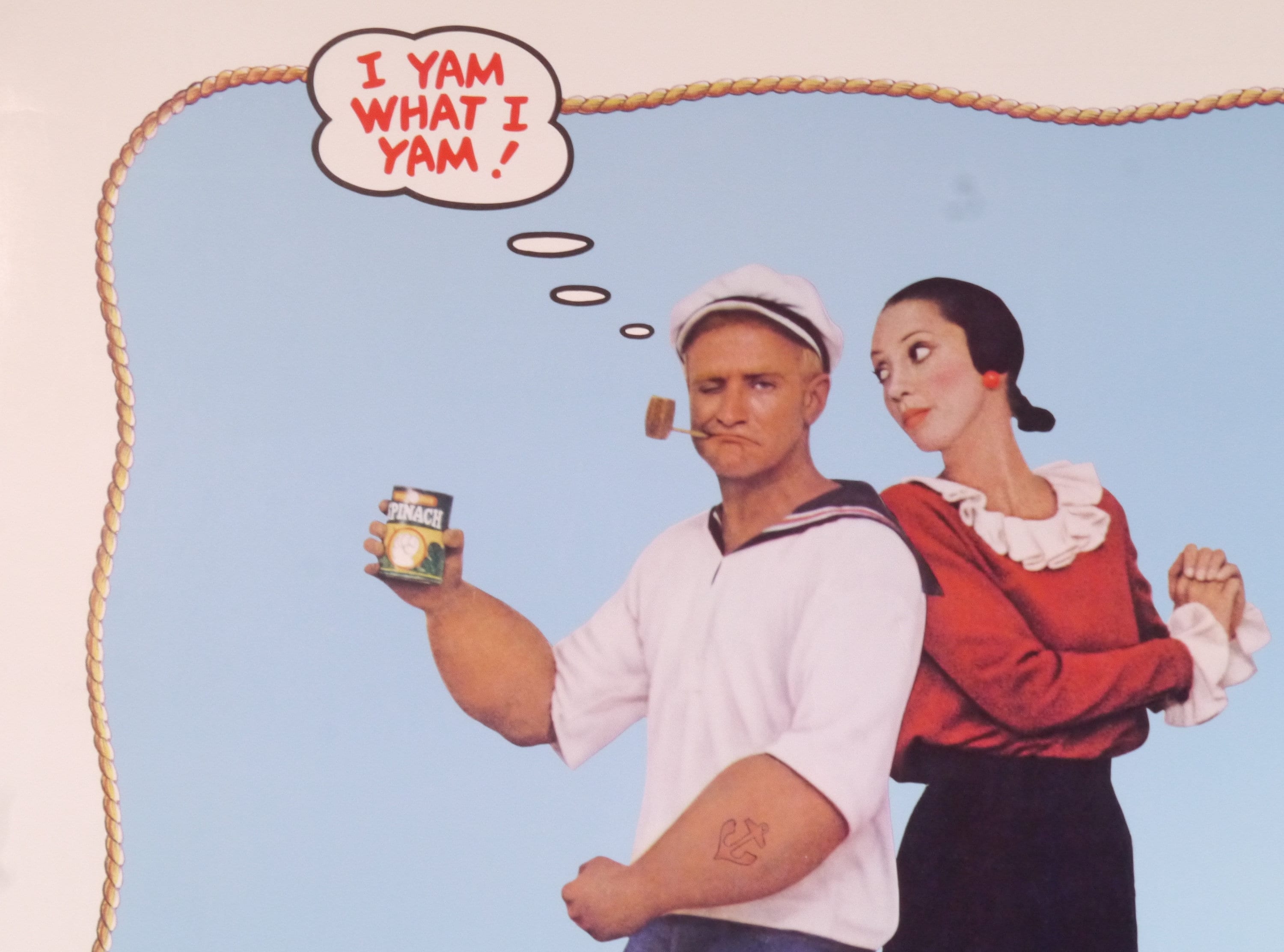 Popeye-A Rare Original Vintage Movie Poster for Robert Altman's Wacky ...