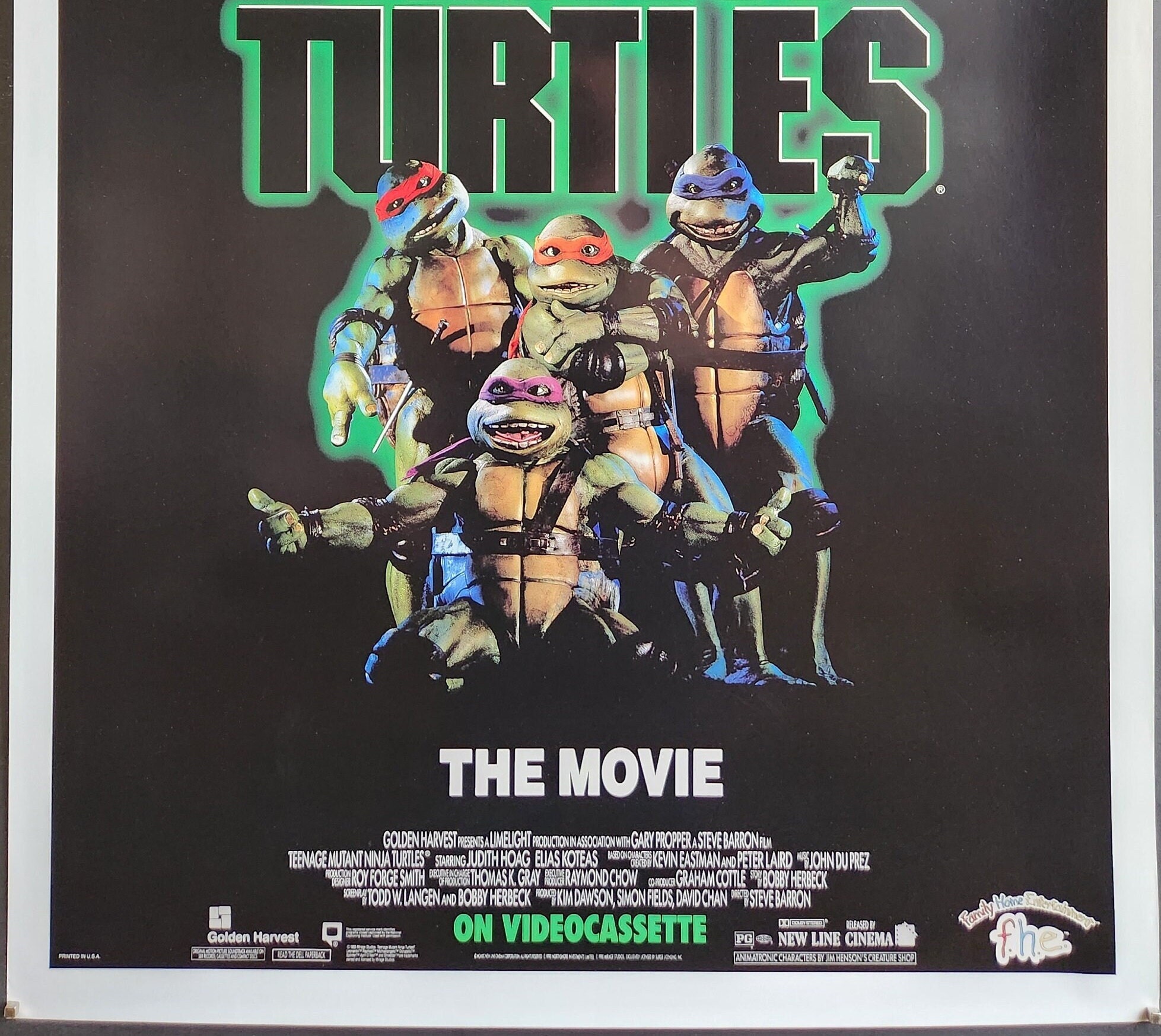 Teenage Mutant Ninja Turtles Movie Poster 1990
