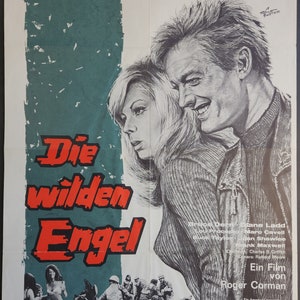 The Wild Angels-a Rare Original Vintage German Movie Poster for Roger ...
