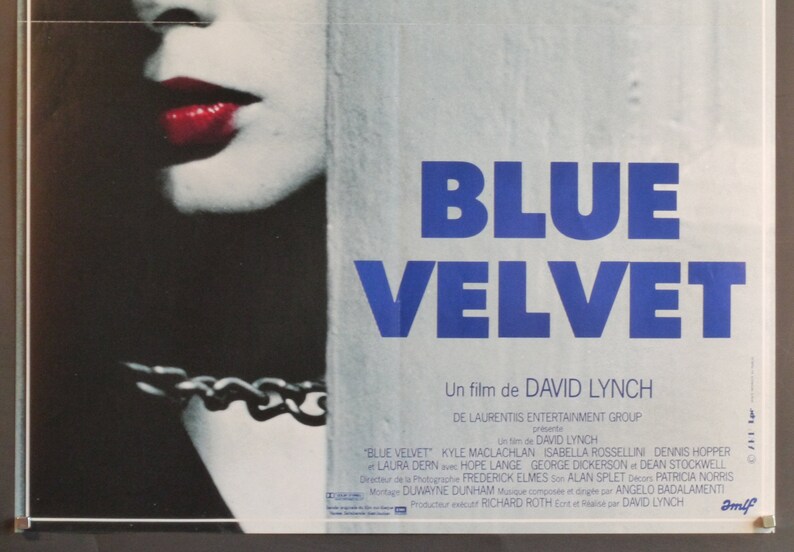 Blue Velvet-a Rare Original Vintage French Poster of David - Etsy