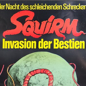 Squirm-an Original Vintage Movie Poster of Jeff Lieberman's Slippery ...