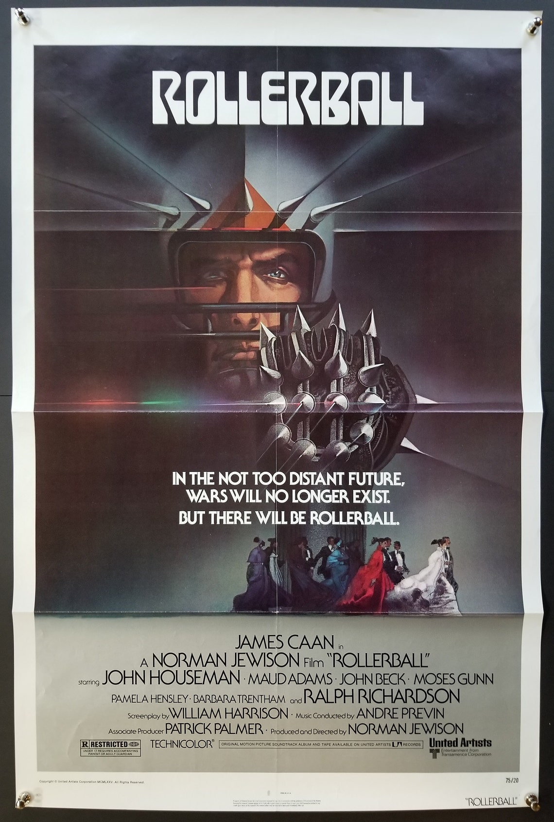 Rollerball-a Rare Original Vintage Movie Poster of Norman | Etsy