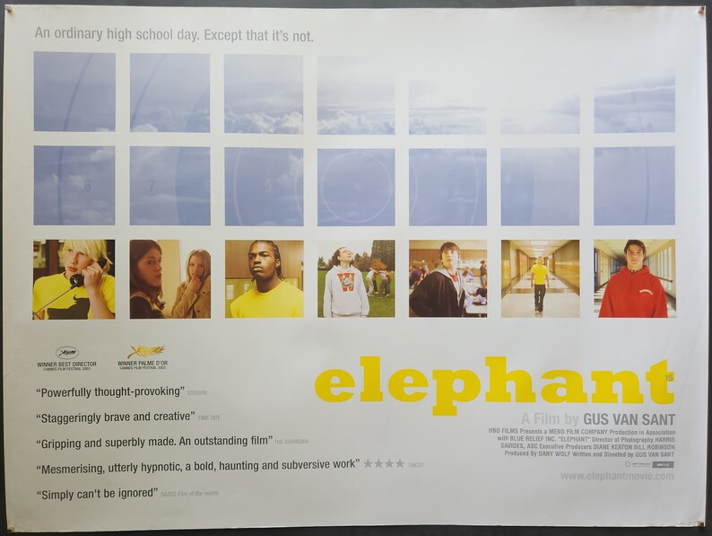 Elephant-original Vintage Movie Poster of Gus Van Sant's Portrait of ...