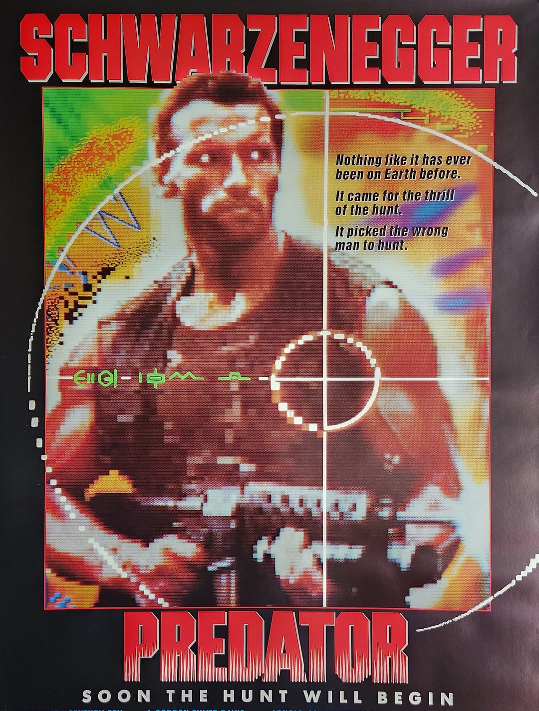 Predator-an Original Vintage Movie Poster of John Mctiernan's Alien ...