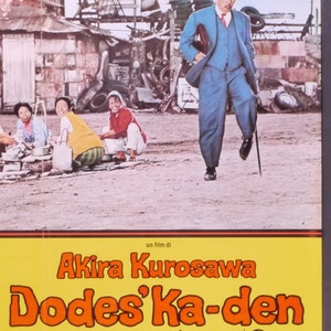 Dodes'ka-den-original Vintage Movie Poster of Akira Kurosawa's Colorful ...