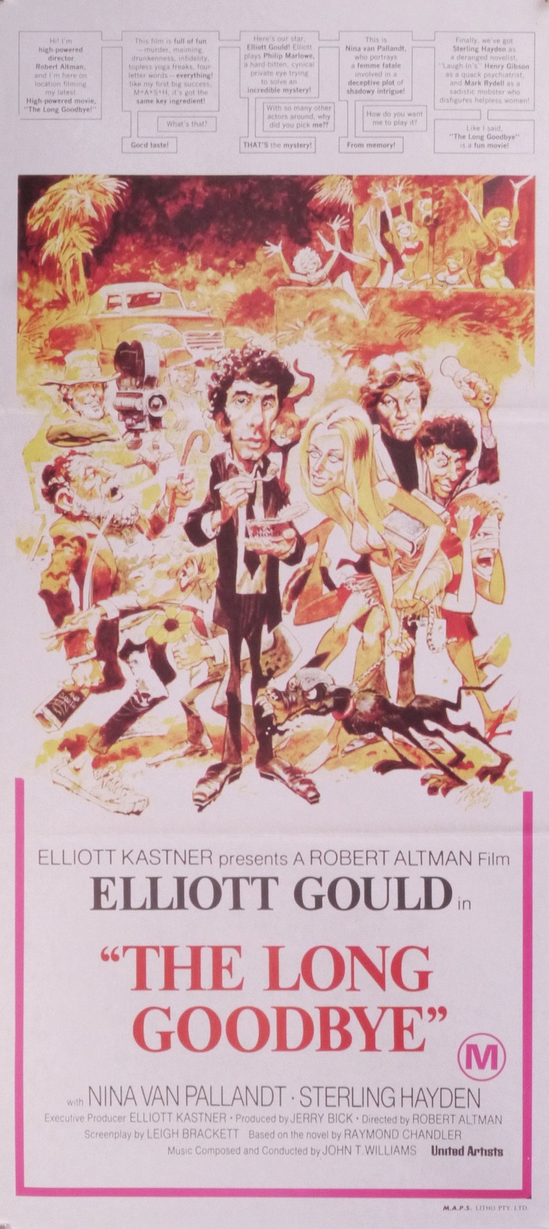 The Long Goodbye-original Vintage Movie Poster for Robert Altman's LA ...