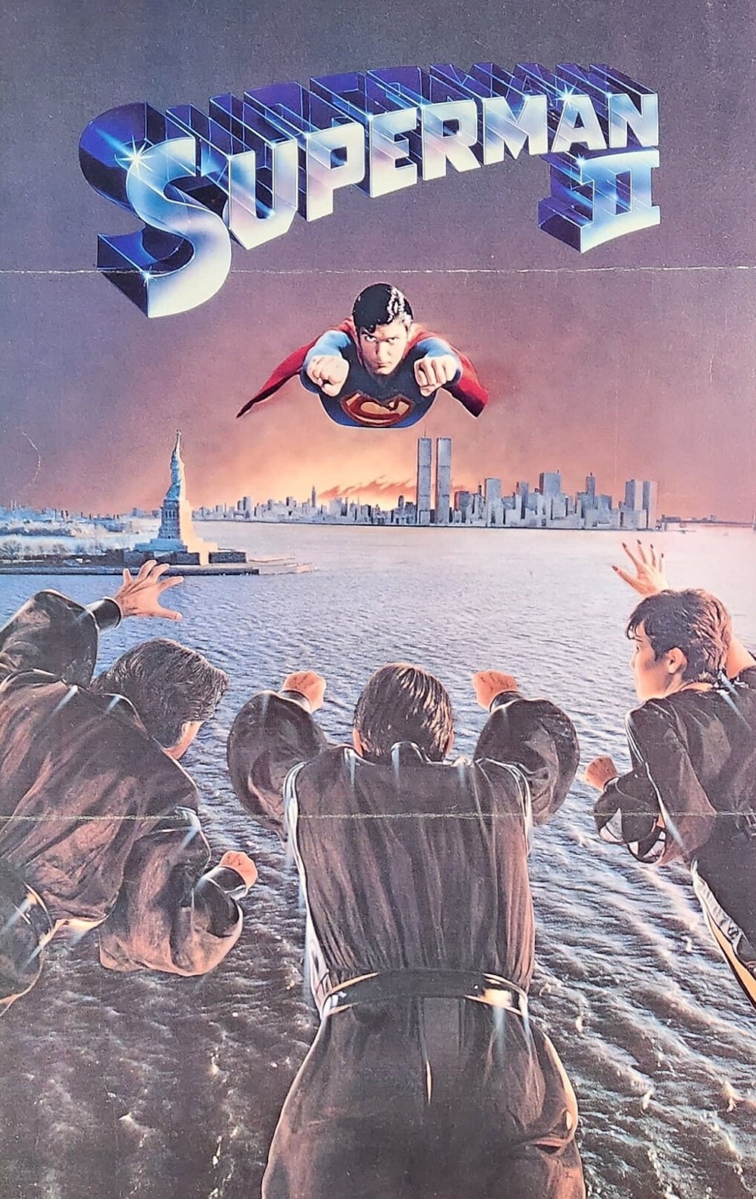 Superman Ii-original Vintage Movie Poster for the Superman Sequel With Christopher Reeve, Gene ...