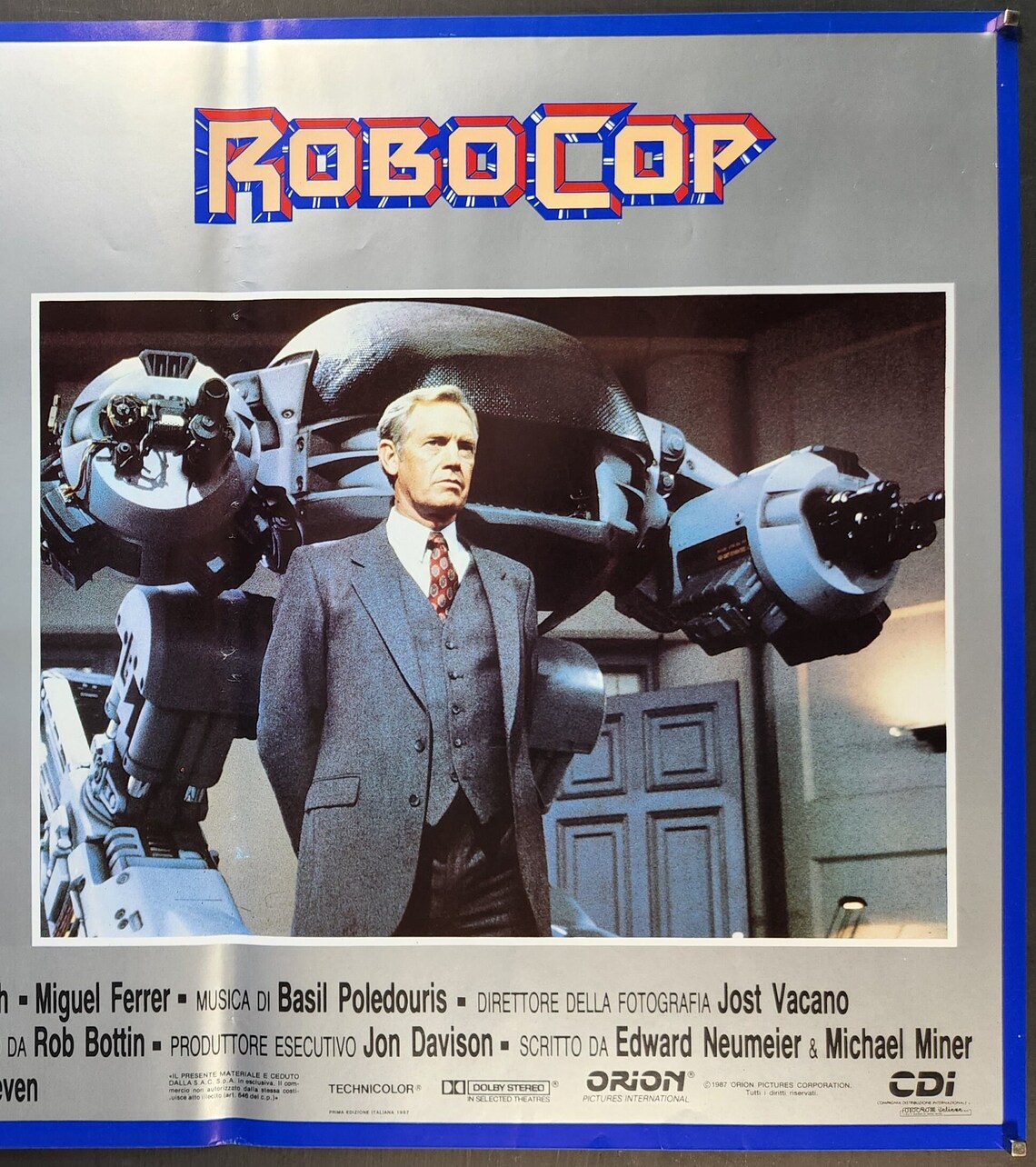 Robocop-an Original Vintage Italian Movie Poster of Paul - Etsy