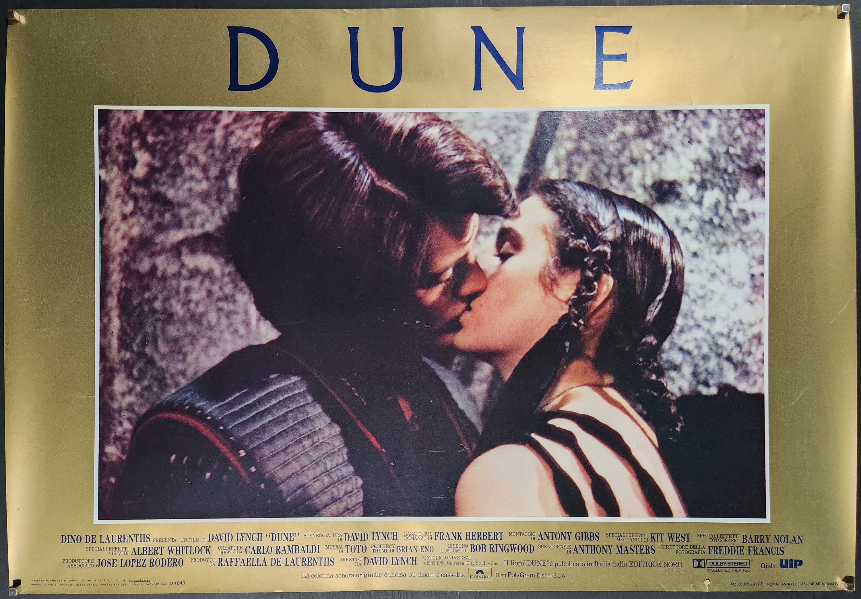 Dune-An Original Vintage Movie Poster for David Lynch's Surreal Sci-Fi Epic with Kyle MacLachlan ...