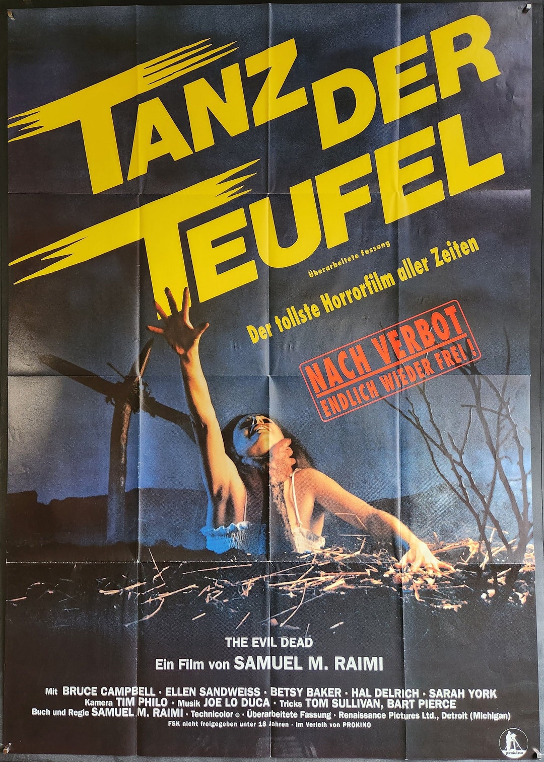The Evil Dead-an Original Vintage Movie Poster for Sam Raimi's Horror ...