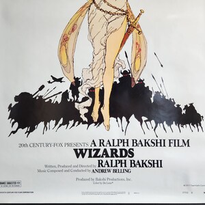 Wizards-a Rare Original Vintage Movie Poster for Ralph Bakshi's Magical ...