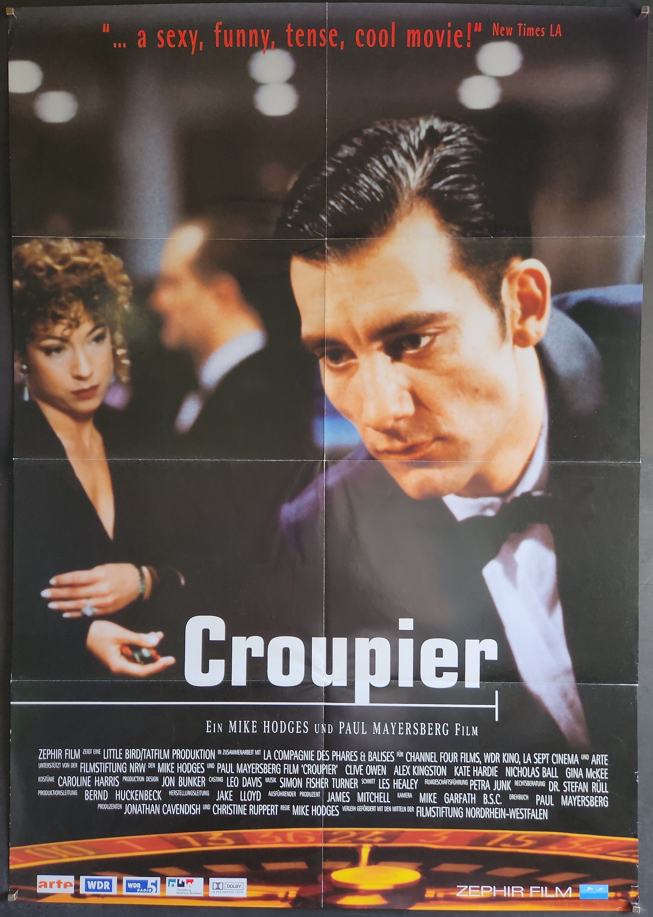 Croupier-an Original Vintage Movie Poster of Mike Hodges' Modern Film ...