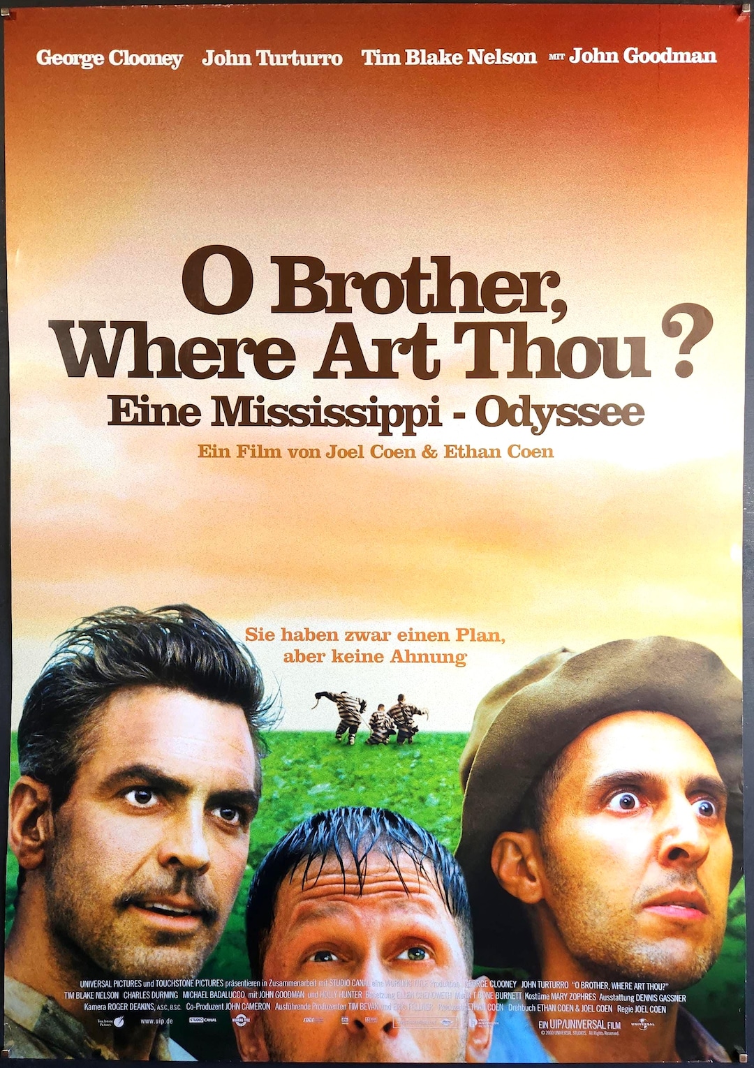 O Brother, Where Art Thou?-original Vintage Movie Poster of the Coens ...