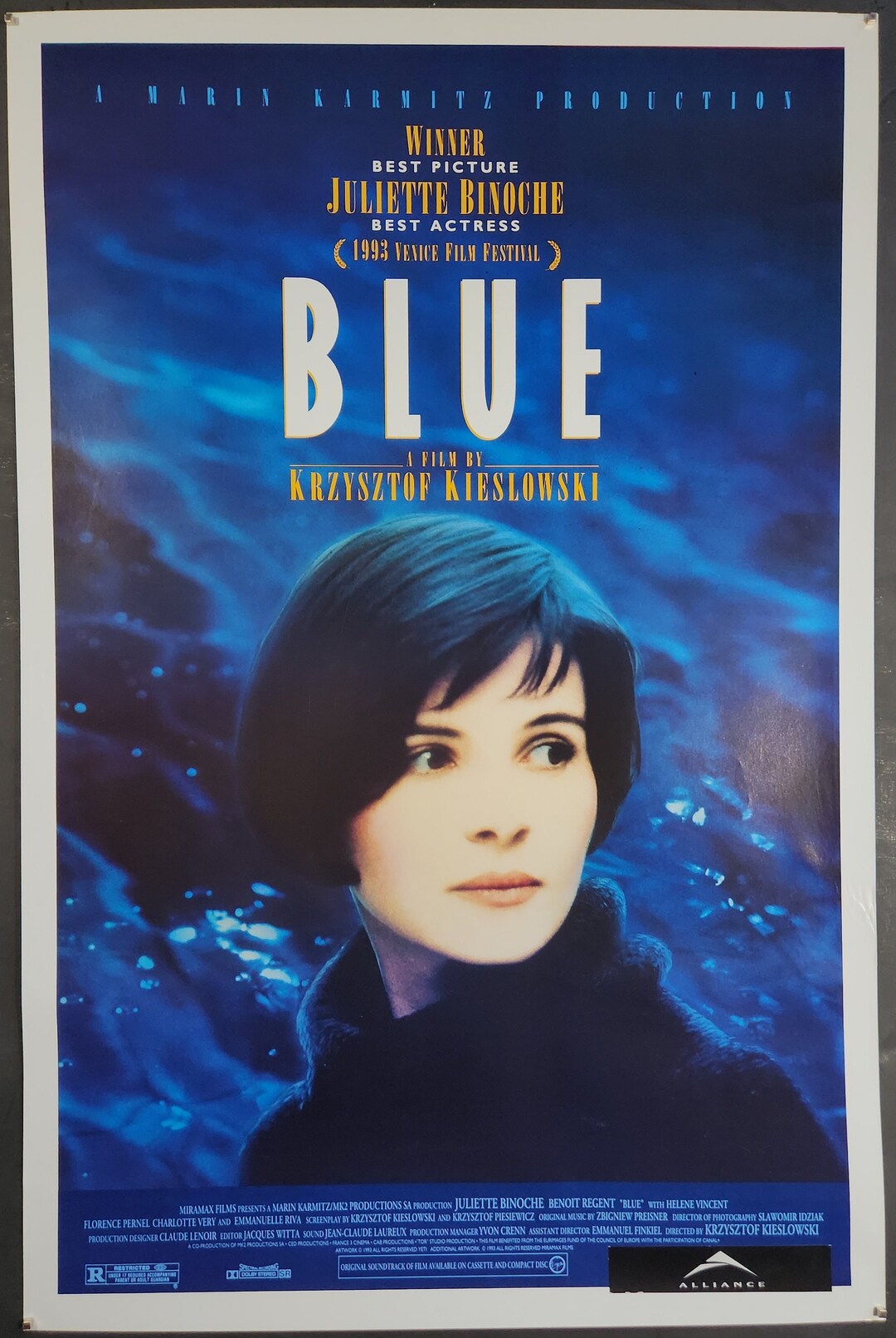 Three Colors: Blue-original Vintage Movie Poster of Krzysztof ...