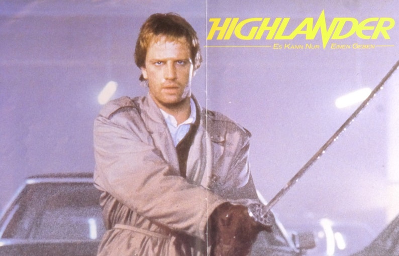 Highlander-original Vintage Movie Poster of Russell Mulcahys Scottish ...