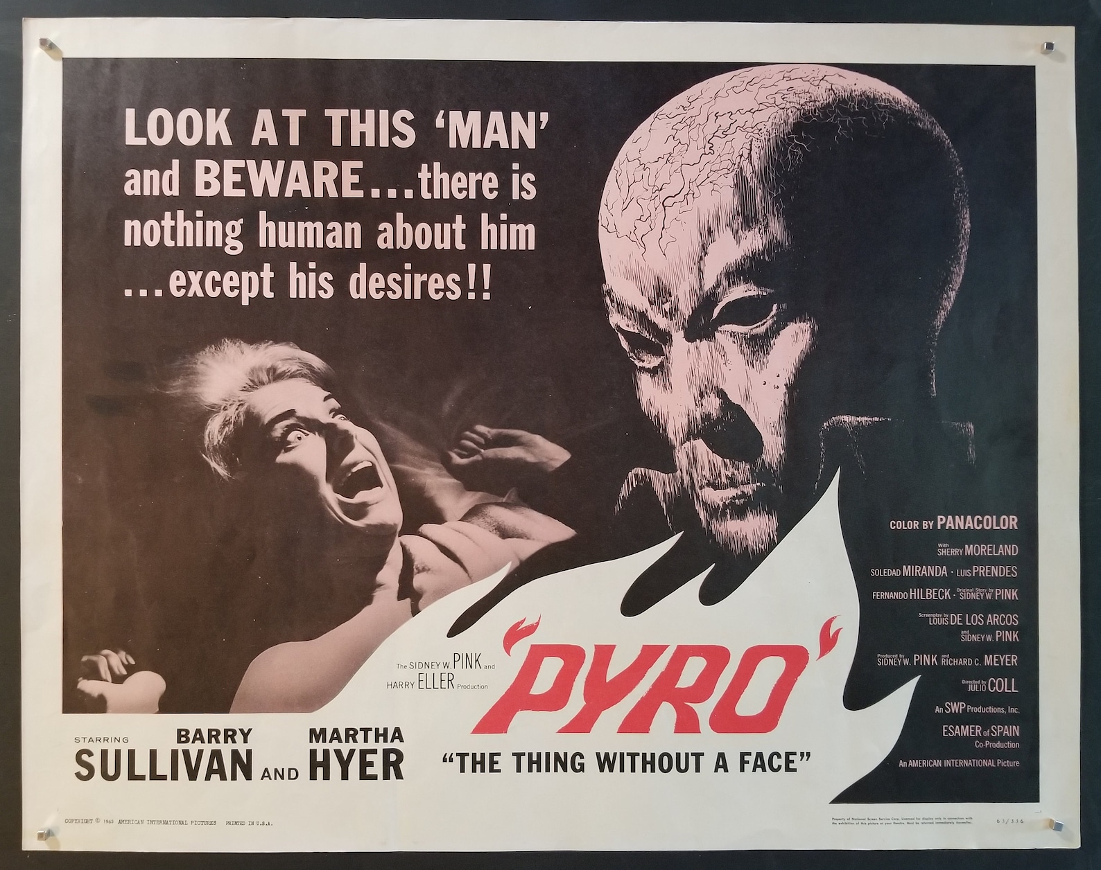 Pyro-rare Original Vintage Movie Poster of the 1960s | Etsy