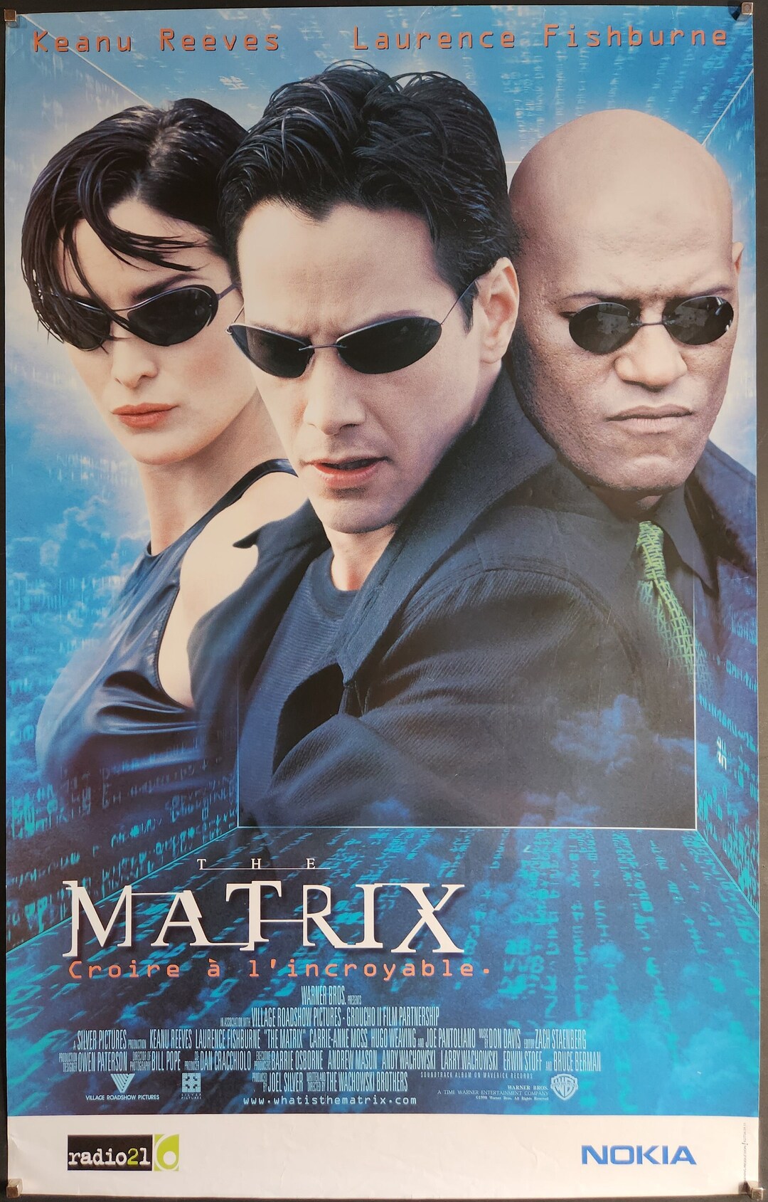 The Matrix-an Original Vintage Movie Poster of the Wachowski's Sci-fi ...