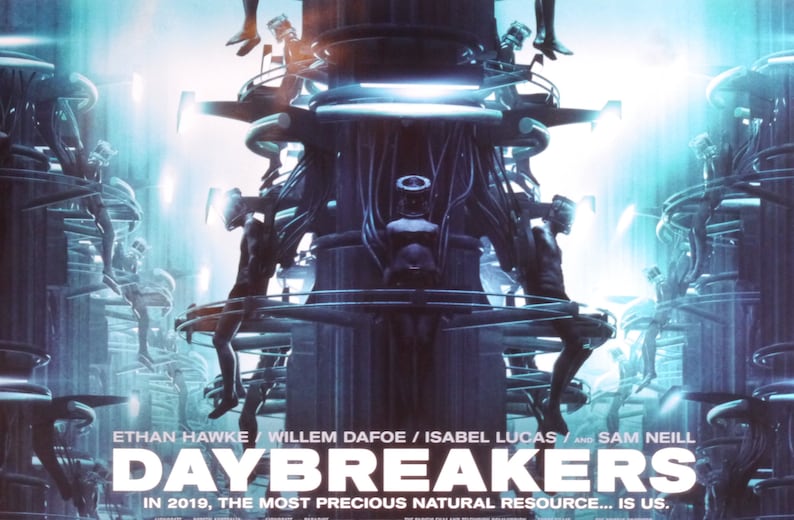 Daybreakers-original Movie Poster of the Spierig Brothers Epic Sci-fi ...