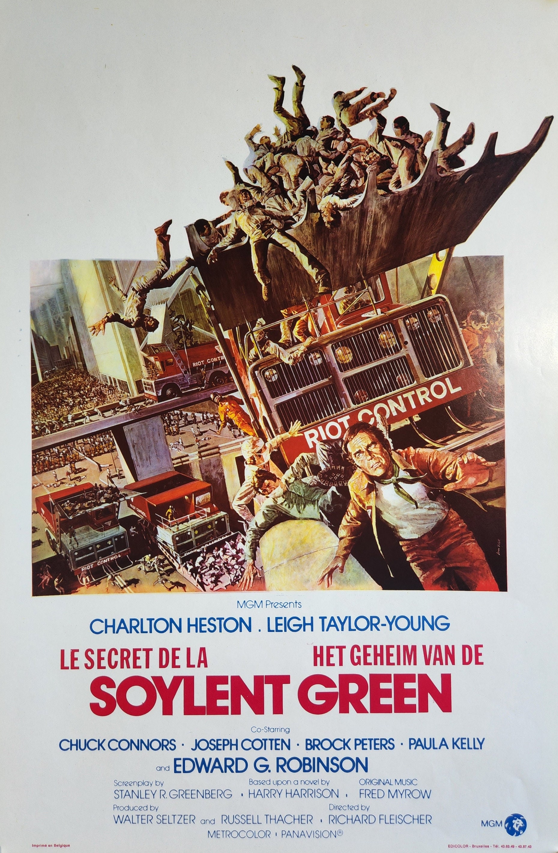 Soylent Green-rare Original Vintage Movie Poster of the Iconic Sci Fi ...