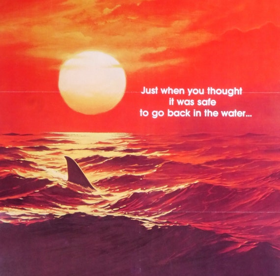 Jaws 2-A Rare Original Vintage Teaser Movie Poster for the - Etsy