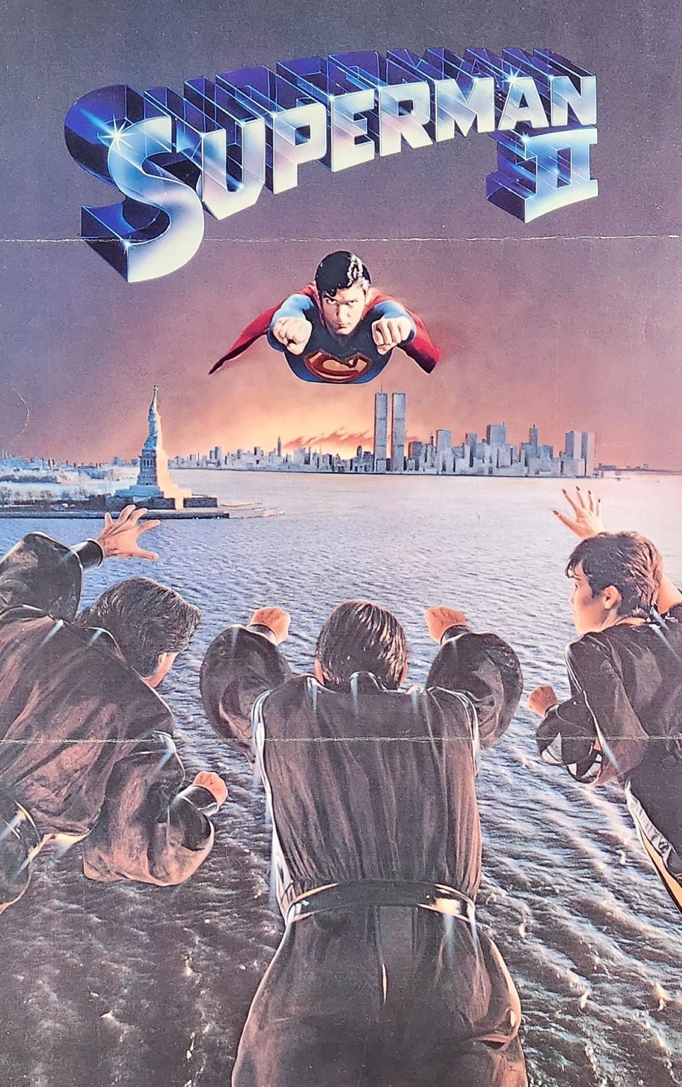 Superman II-Original Vintage Movie Poster for the Superman Sequel with ...
