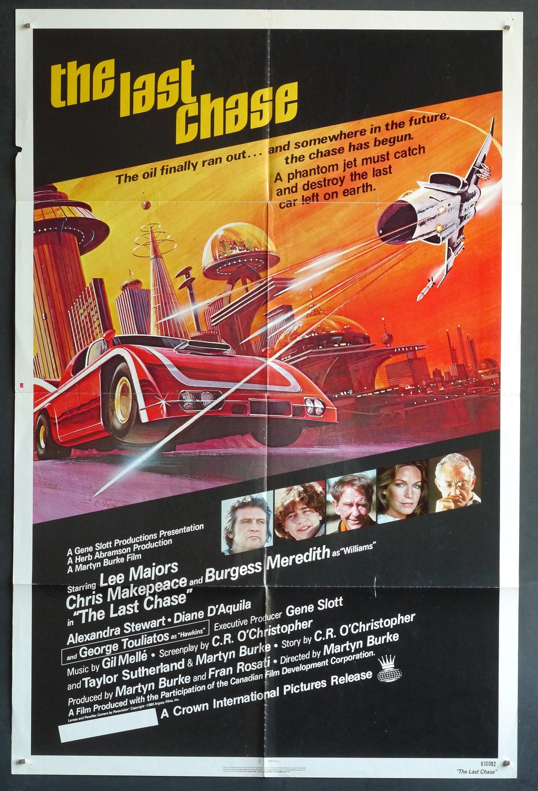 The Last Chase-original Vintage Movie Poster of Crown International's ...
