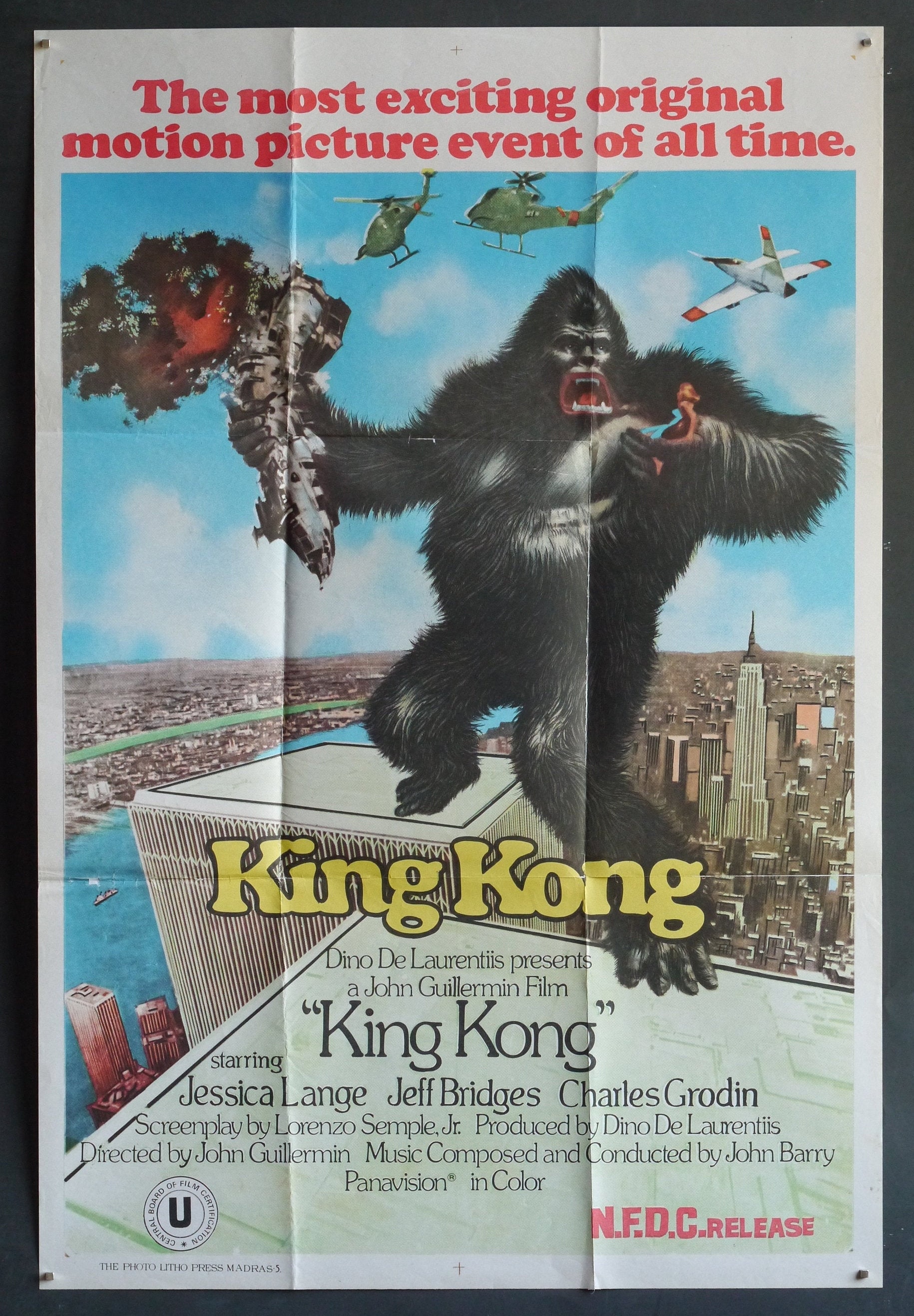 King Kong 1976 Movie Poster King Kong 1976 Movie Poster